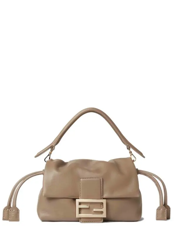 Fendi Mini Lamb Leather Crossbody Bag, 16 Cm