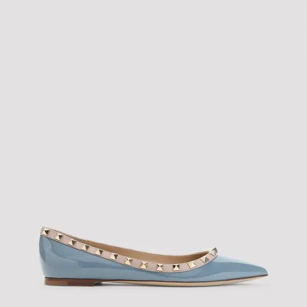 Valentino Garavani Studded Ballerina Flats - Grey