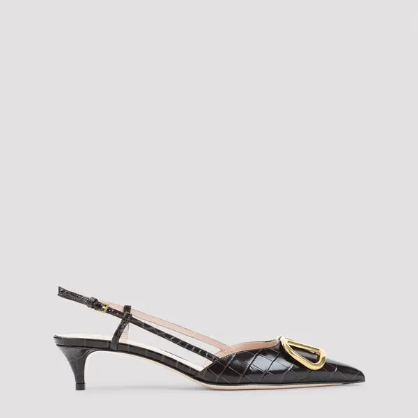 Valentino Garavani Leather Slingback Mules With 4cm Heel