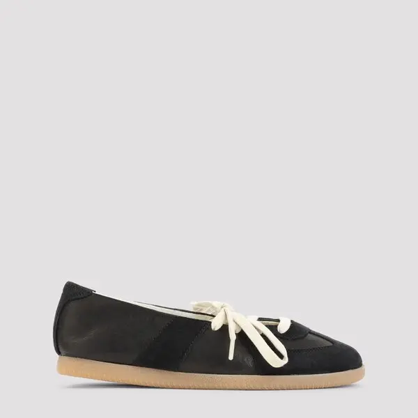MAISON MARGIELA Soft-laced Leather Ballerina Flats