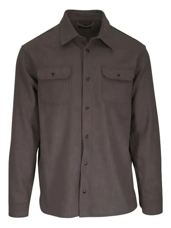 Paul & Shark Utility Overshirt Jacket - Brown