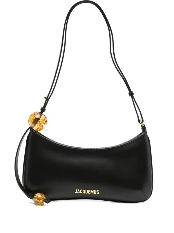 Jacquemus Bisou Perle Embellished Leather Shoulder Bag