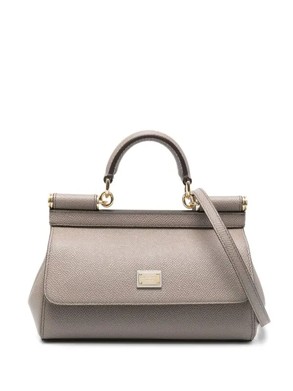 Dolce & Gabbana Mini Dauphine Calfskin Crossbody Bag - Beige