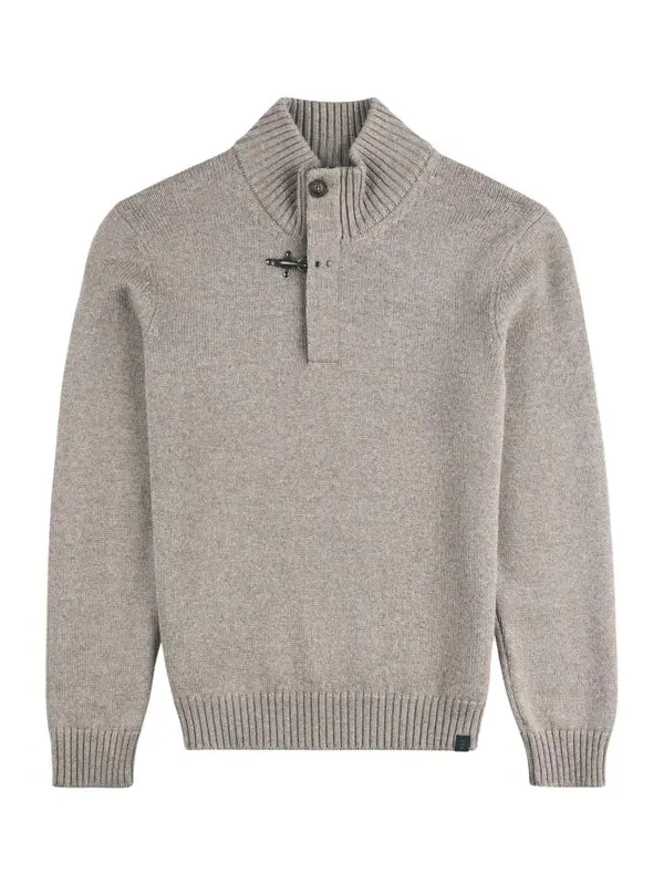 FAY Crewneck Sweater - Kaki