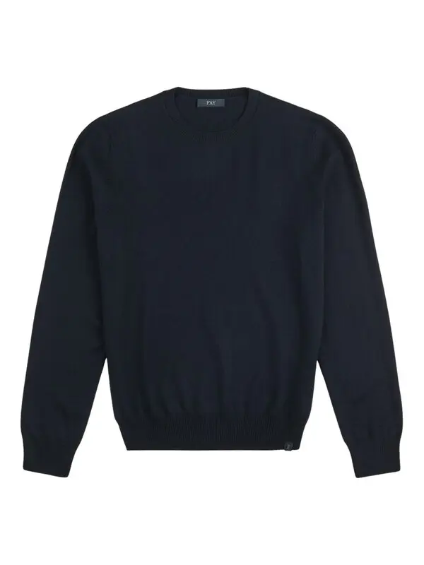 FAY Crewneck Sweater - Navy