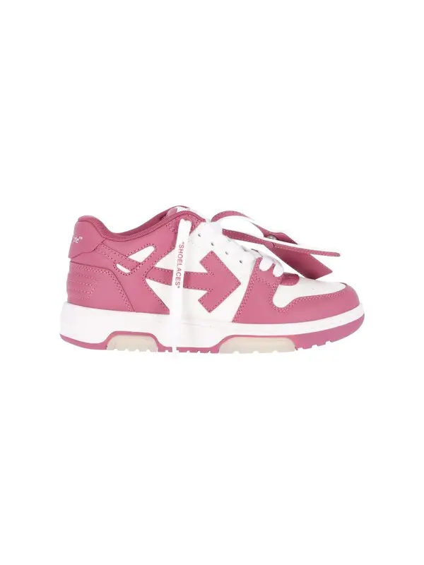 Off-White Inspired Low-top Leather Sneakers For - White
