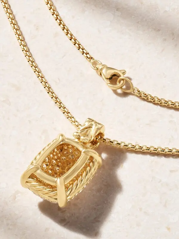 David Yurman 18-karat Diamond Pendant Necklace