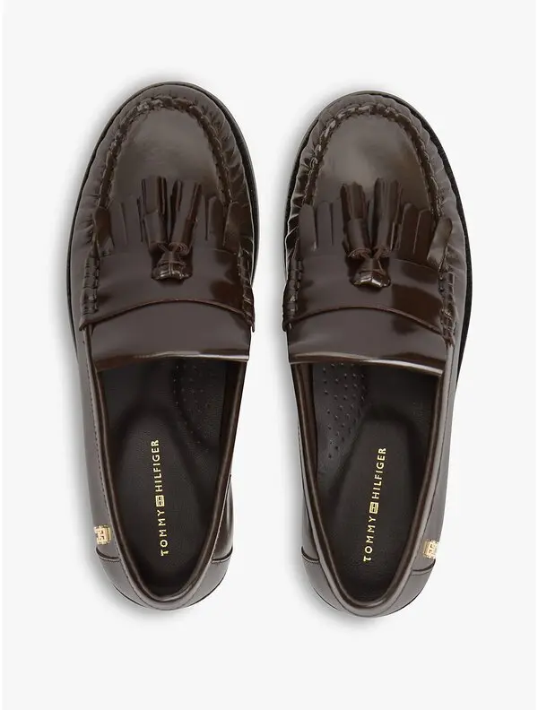 Tommy Hilfiger Shiny Leather Tassel Loafers