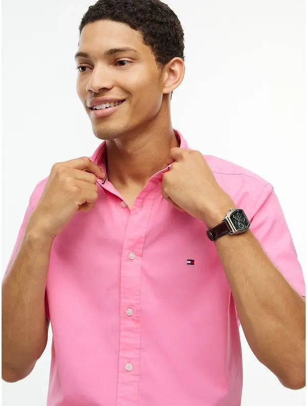 Tommy Hilfiger Regular Fit Short-sleeve Shirt - Blush