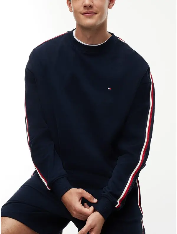 Tommy Hilfiger Signature Stripe Terry Lounge Sweatshirt