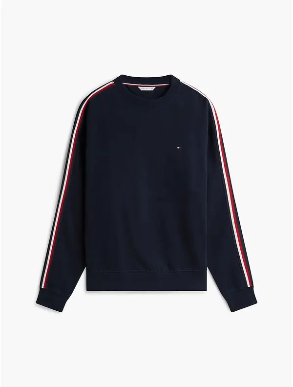 Tommy Hilfiger Signature Stripe Terry Lounge Sweatshirt