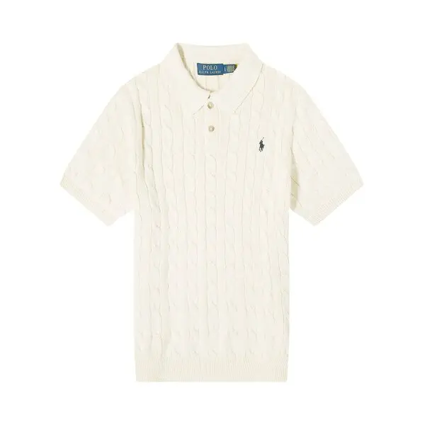 Polo Ralph Lauren Short Sleeve Cable Knit Polo