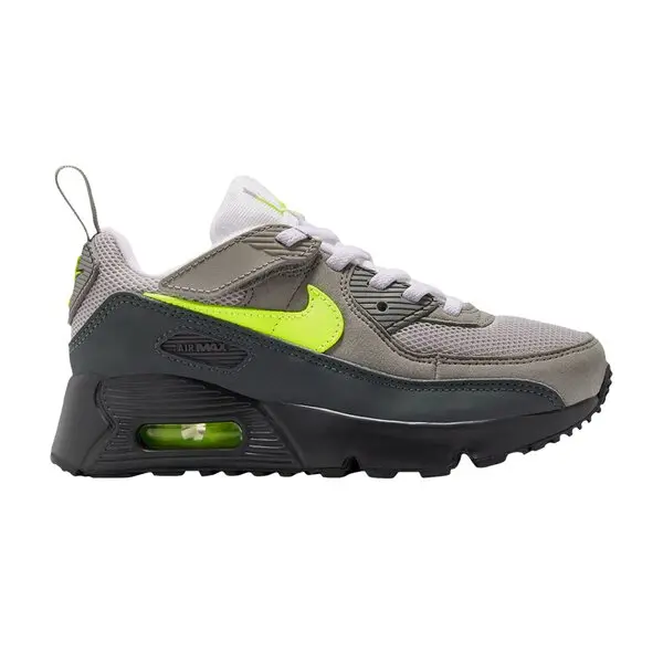 Nike Air Max 90 Ps 'black Anthracite Light Charcoal Neon Yellow