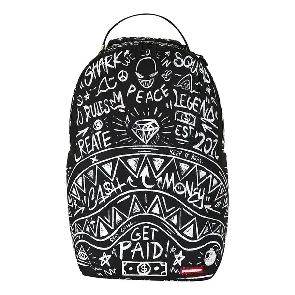 SPRAYGROUND Graffiti Print Backpack - Multicolor