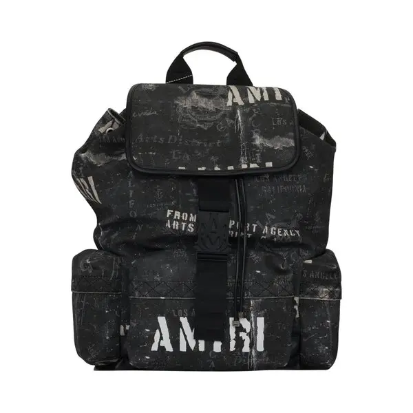 Amiri Distressed Canvas Rucksack