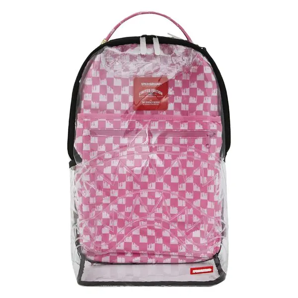 SPRAYGROUND Clear Checked Out Dlx Backpack Drip