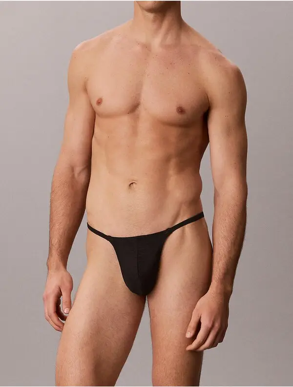 Calvin Klein Sculpt Lace String Thong - Black