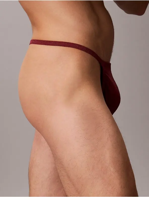 Calvin Klein Sculpt Lace String Thong - Established Red
