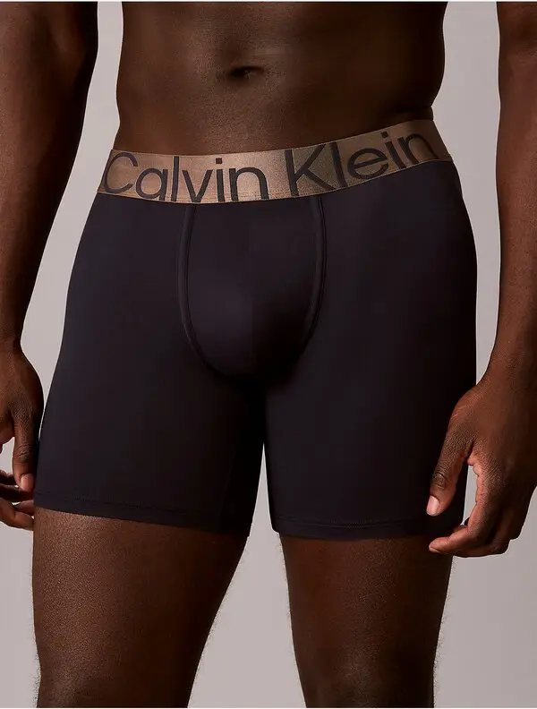 Calvin Klein Brushed Microfiber Stretch Bronze Boxer Brief - Dark Sapphire