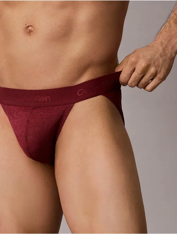 Calvin Klein Sculpt Lace Sport Brief - Established Red