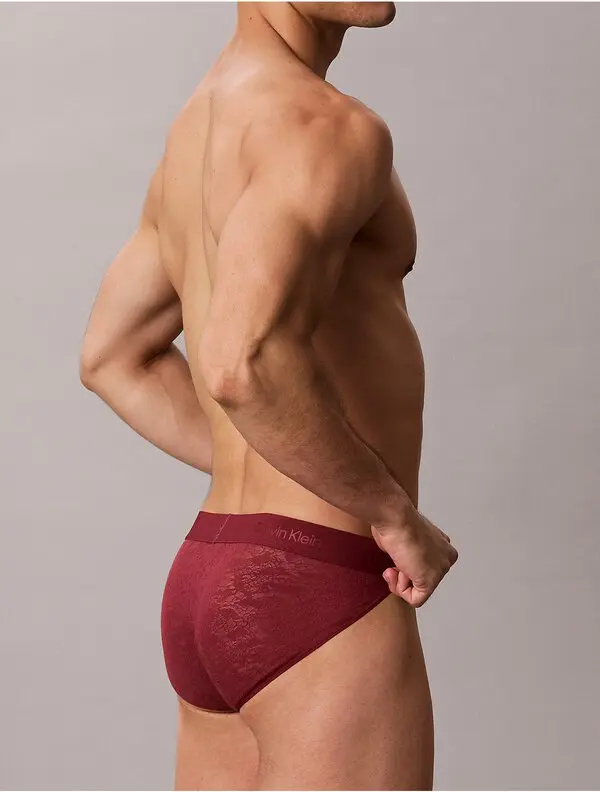 Calvin Klein Sculpt Lace Sport Brief - Established Red