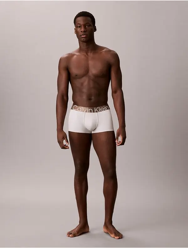 Calvin Klein Brushed Microfiber Stretch Bronze Low Rise Trunk - Harbor Mist