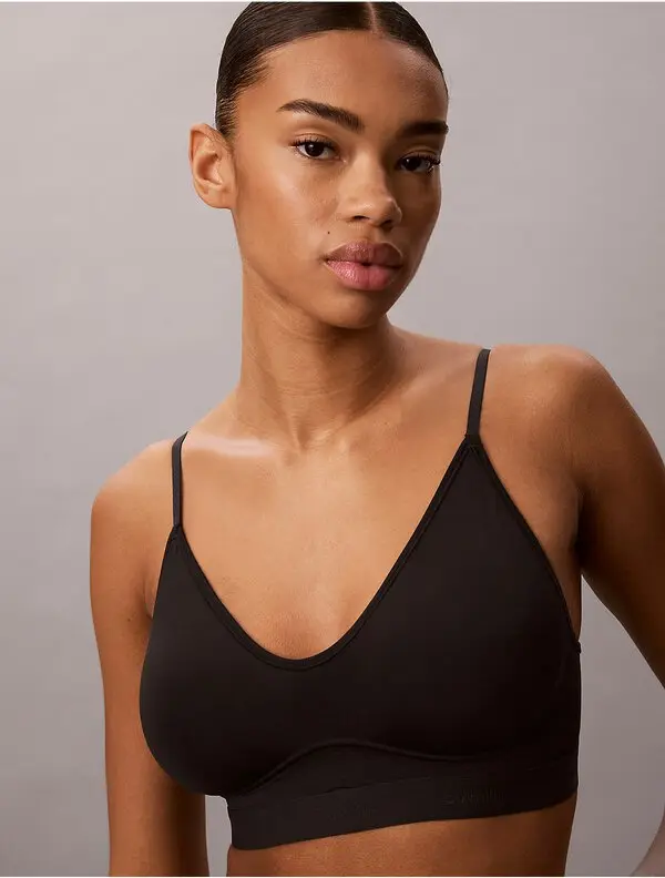 Calvin Klein Form To Body Gel Wire Lift Bralette - Black