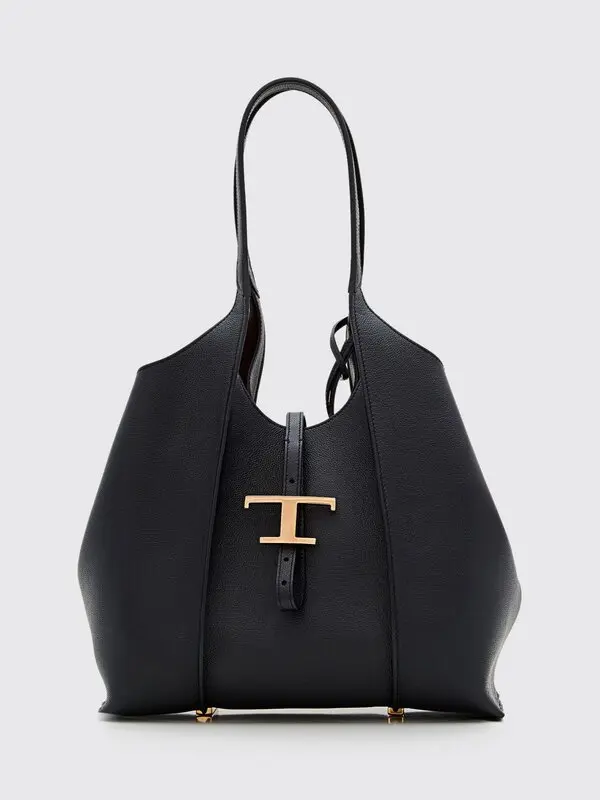 TOD'S Leather Shoulder Bag - Black