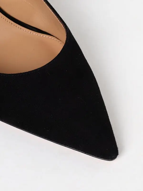 AQUAZZURA Suede Slingback Pumps With Bow Detail