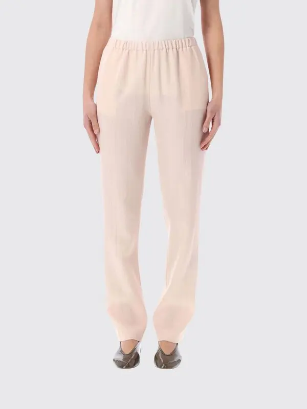 Loulou De Saison Scot Straight Trousers In Wool Blend