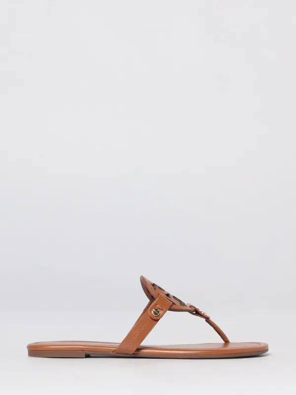 Tory Burch Miller Leather Sandal - Brown