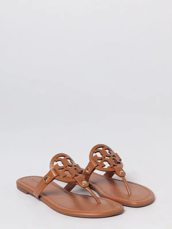 Tory Burch Miller Leather Sandal - Brown
