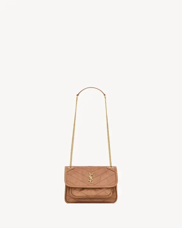 Saint Laurent Niki Mini In Vintage Leather