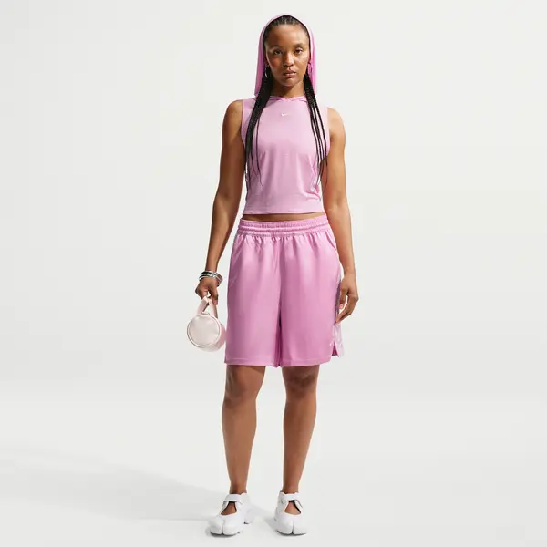 Nike Sportswear Chill Lace Loose Mid-rise Shorts - Pink
