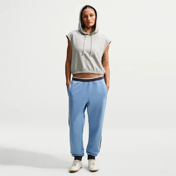 Nike Studio Fleece Medium Weight Mid-rise Jogger Pants - Blue