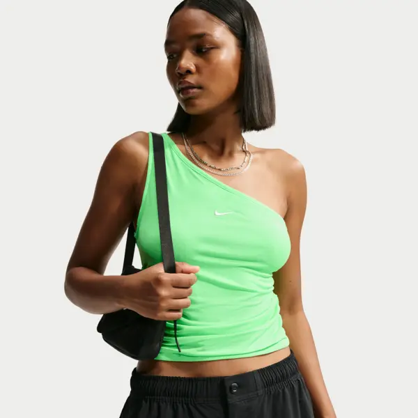 Nike Sportswear Tight One-shoulder Tank Top - Green