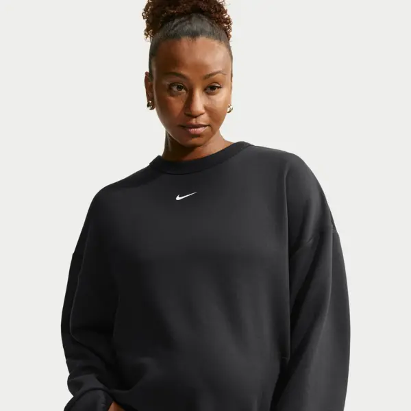 Nike Studio Fleece Sport Dri-fit Crew-neck Sweatshirt - Black