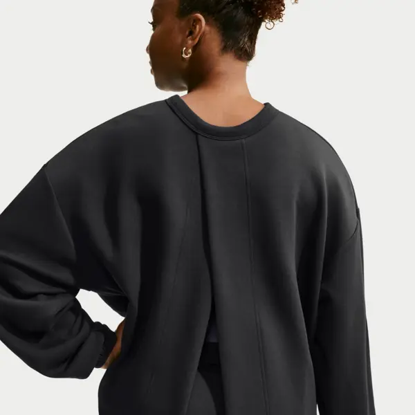Nike Studio Fleece Sport Dri-fit Crew-neck Sweatshirt - Black
