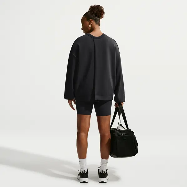 Nike Studio Fleece Sport Dri-fit Crew-neck Sweatshirt - Black