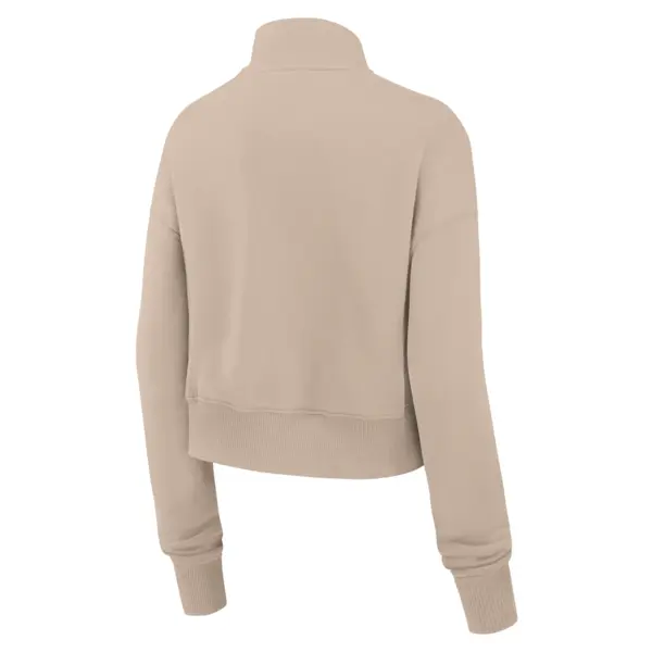 Nike Georgia College Oversized Cropped Quarter-zip Crew