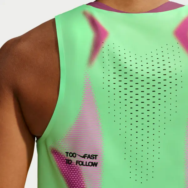 Nike Aeroswift Dri-fit Adv Cropped Running Tank Top - Green