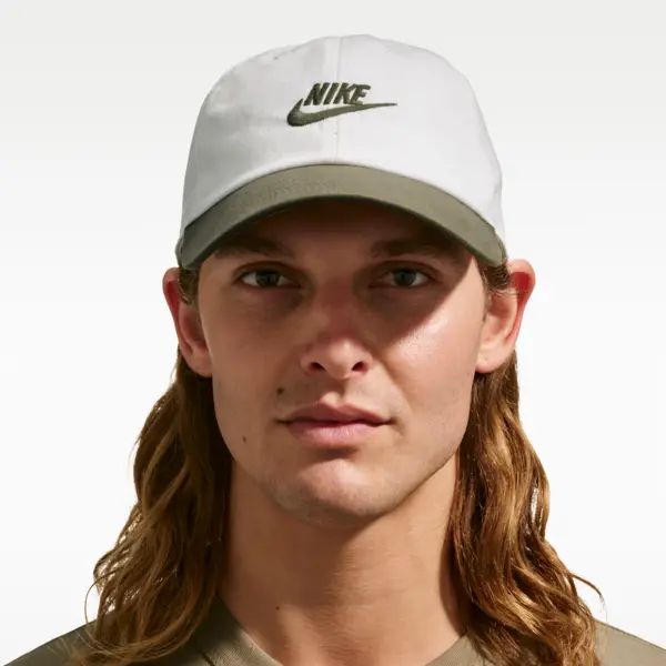 Nike Club Unstructured Futura Wash Cap - White