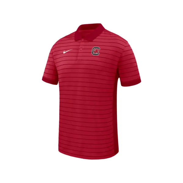 Nike Sideline Victory Stripe Dri-fit College Polo - Red