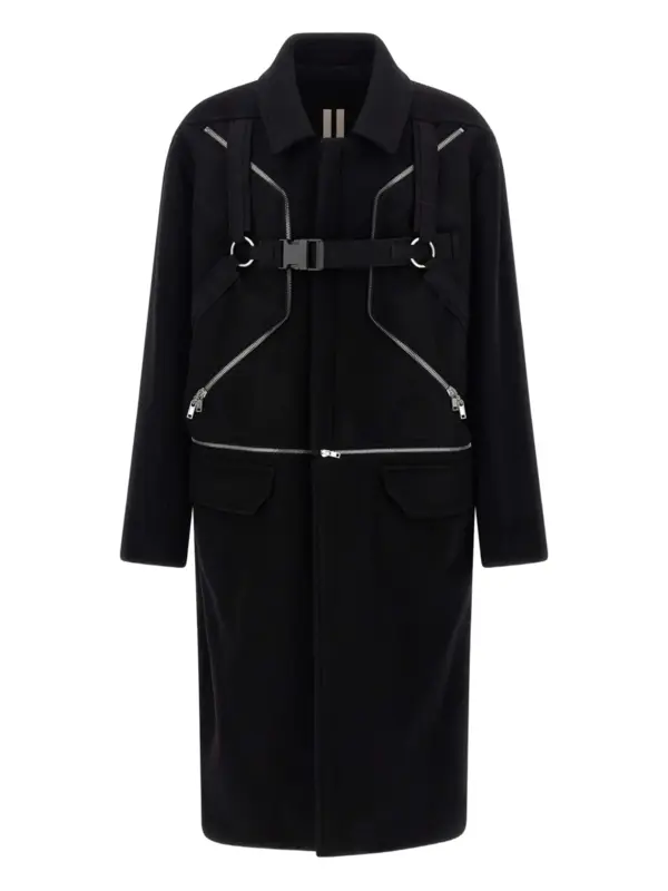 Rick Owens Blixa Jumbo Mac Zip-up Coat