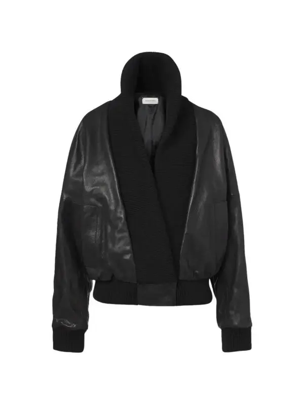 Magda Butrym Ribbed Leather Jacket