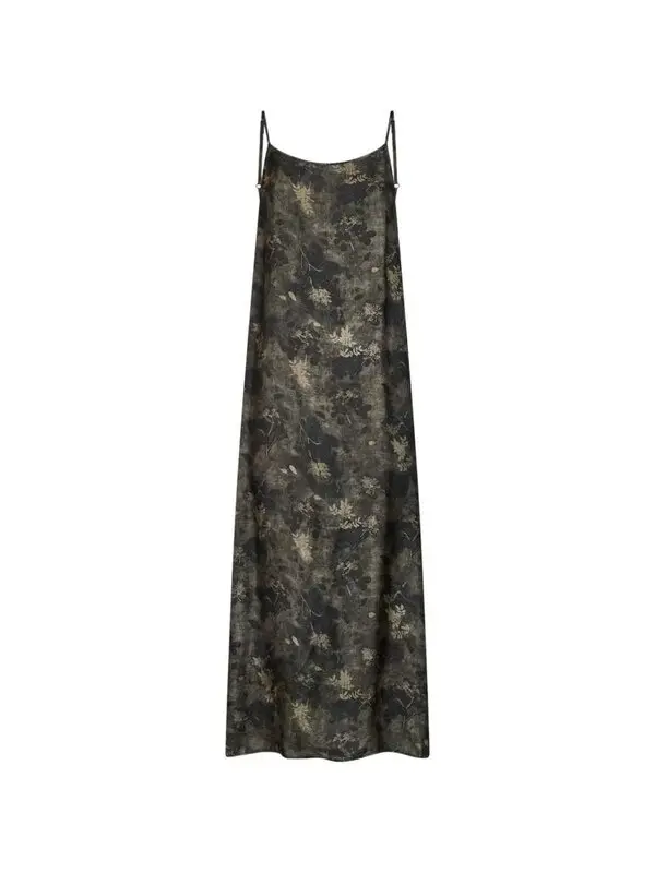 UMA WANG Anaya Printed Midi Dress - Green