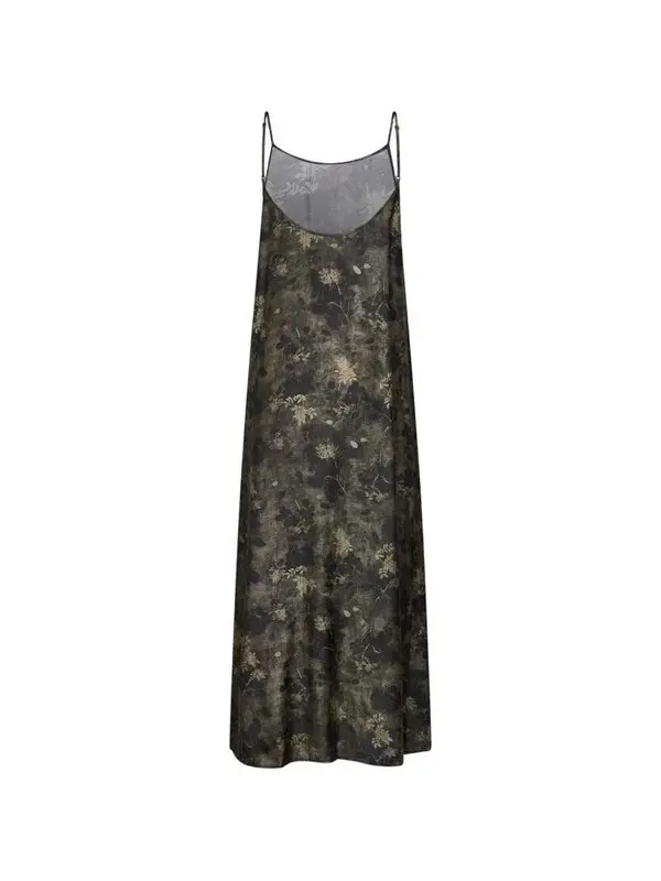 UMA WANG Anaya Printed Midi Dress - Green