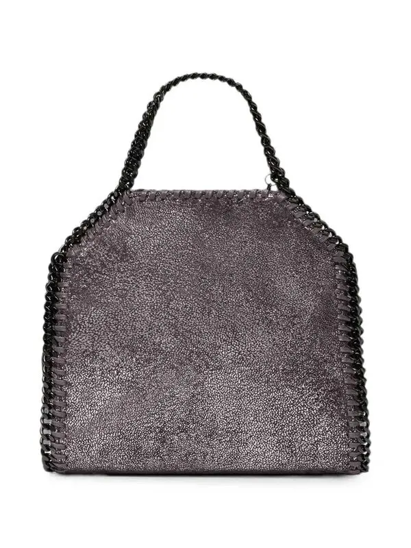 Stella McCartney Metallic-effect Falabella Tote Bag - Blue