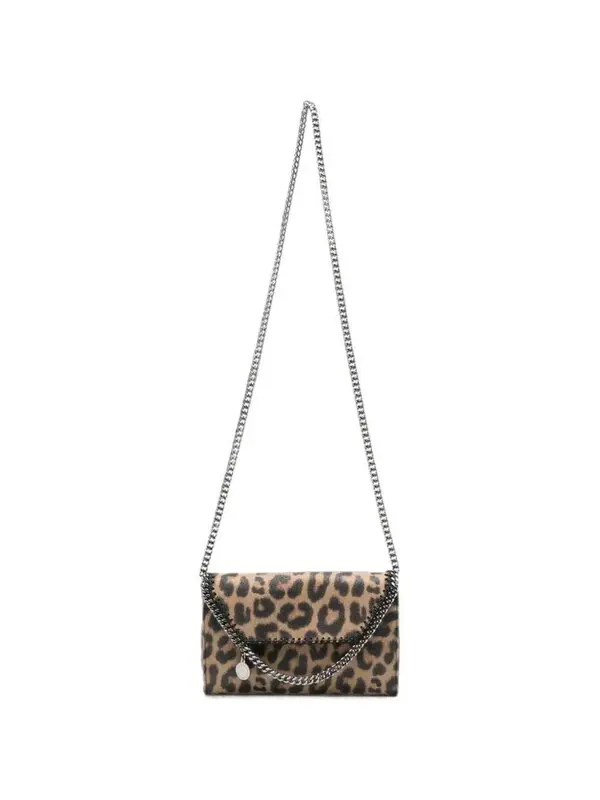 Stella McCartney Leopard-print Falabella Shoulder Bag - Brown