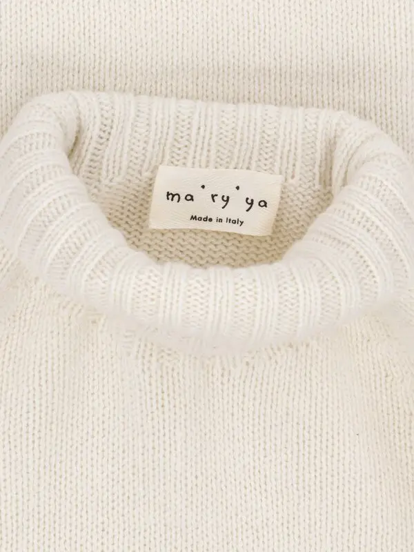 MA'RY'YA Cashmere And Virgin Wool Sweater - White